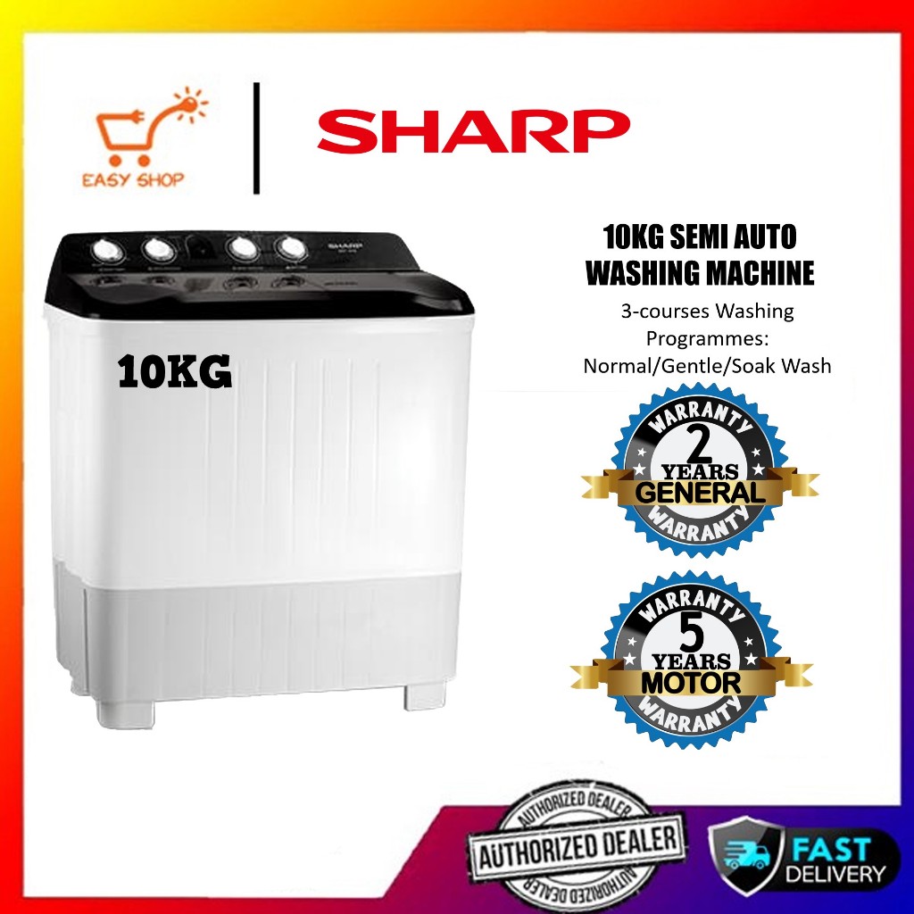 Sharp Semi Auto Washing Machine Washer (10 kg) EST1016 | Shopee Malaysia