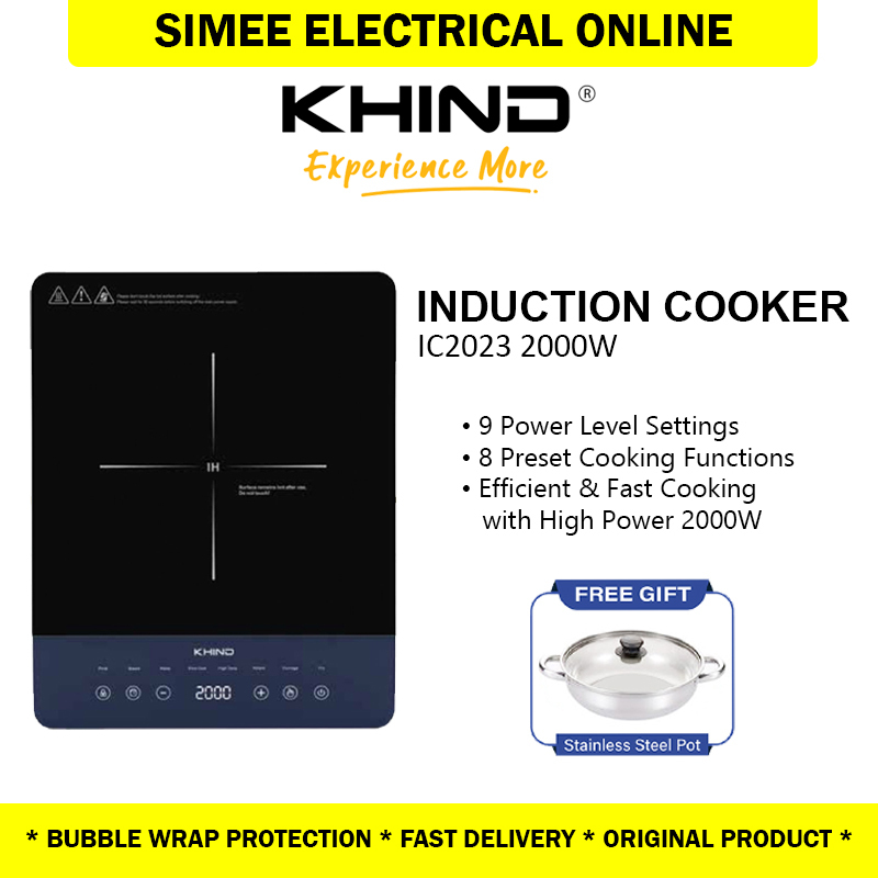 [NEW] Khind 2000W Induction Cooker IC2023 | Shopee Malaysia
