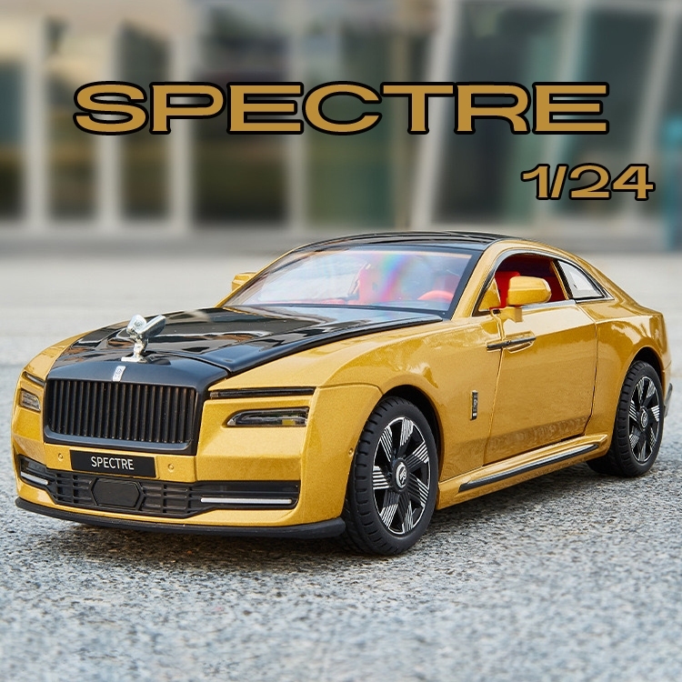 1:24 Scale Rolls Spectre Royce Alloy Car Model Light & Sound Effect ...