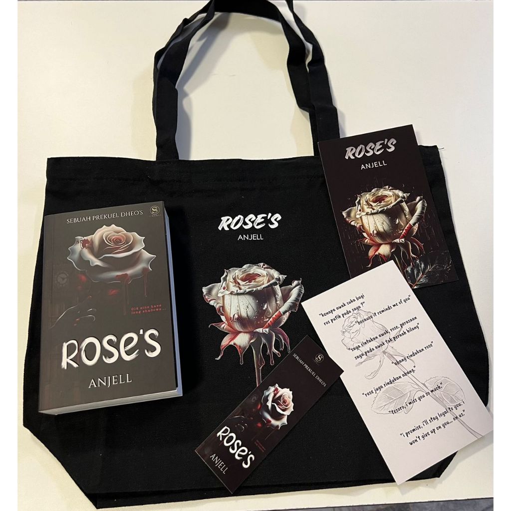 [🔥ROSE'S ANJELL🔥] MERCHANDISE SAHAJA, BAG KANVAS🔥FREE POSKAD ROSES🔥BEG ...