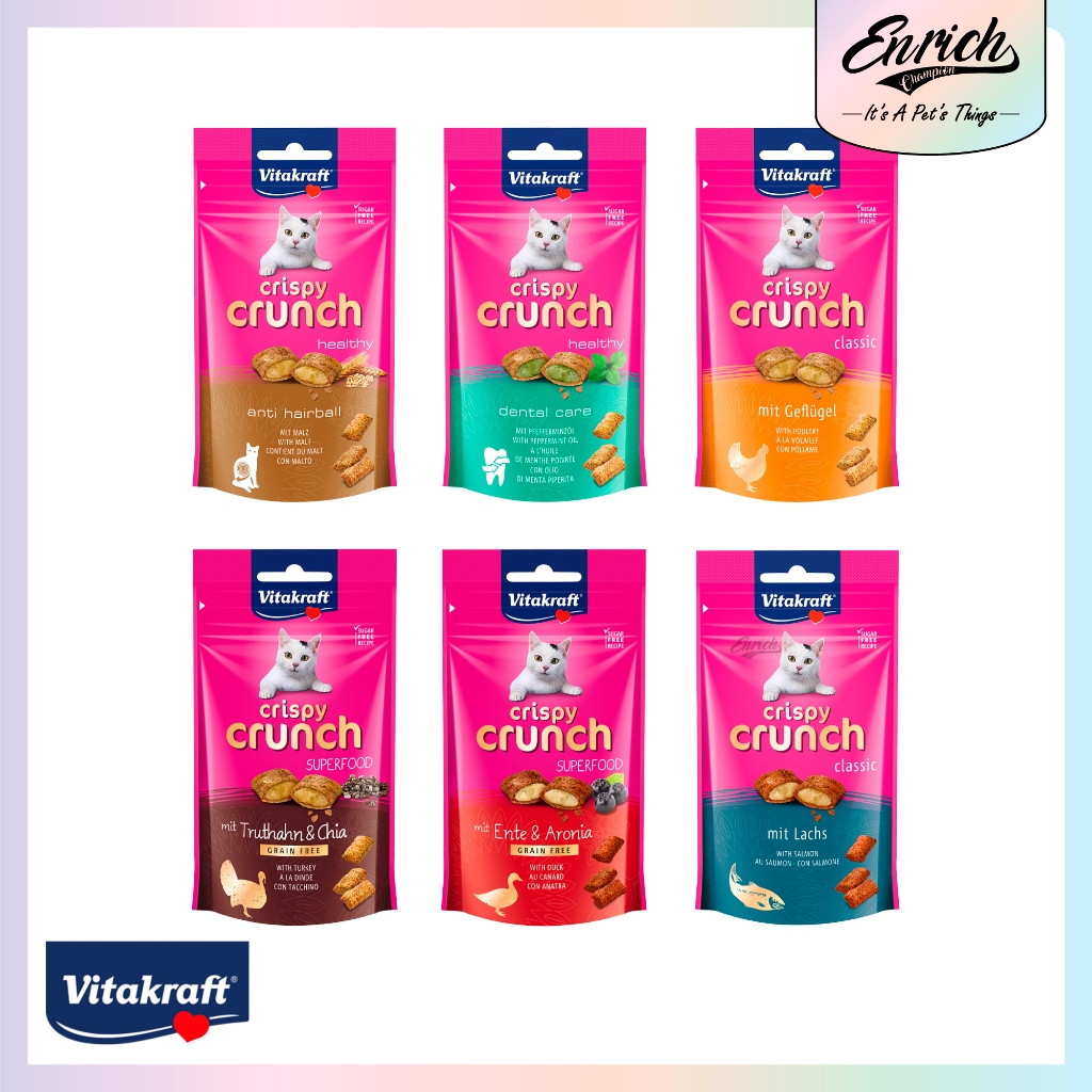 VITAKRAFT CRISPY CRUNCH Cat Treat Food 60G | Shopee Malaysia