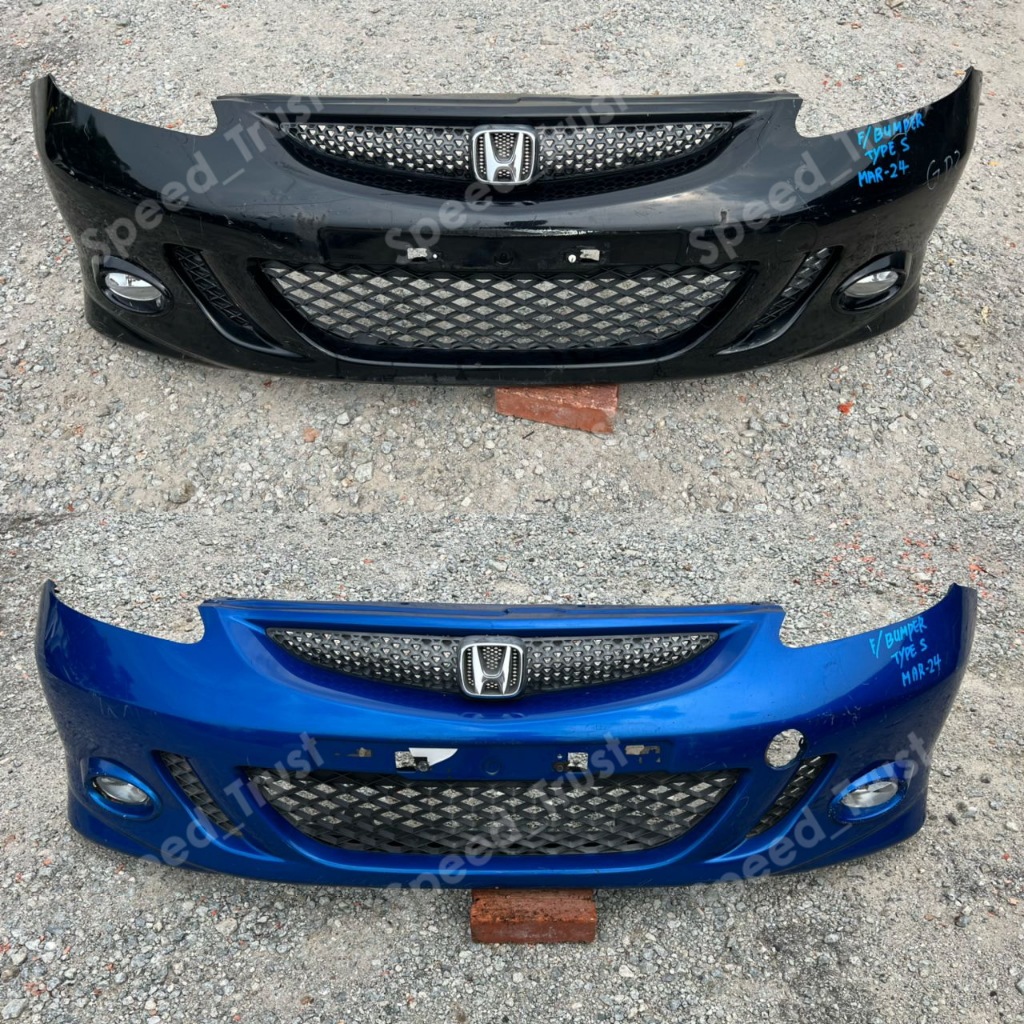 (USED) Original Type S Front Bumper Grill Grille Sarung Depan Spotlight ...