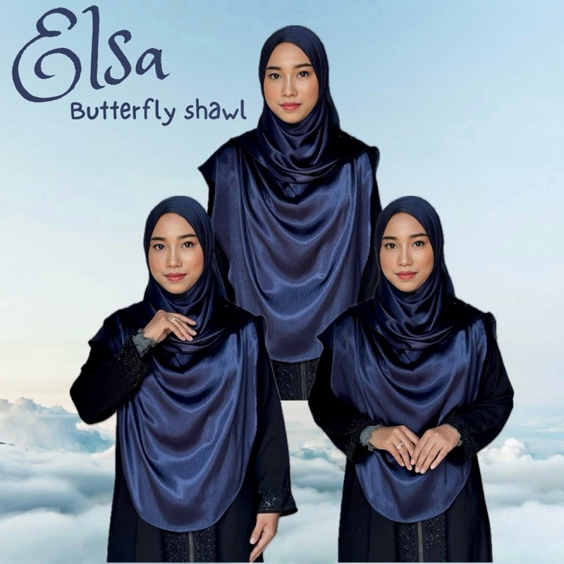 Shawl Satin Labuh (butterfly shape) | Shopee Malaysia