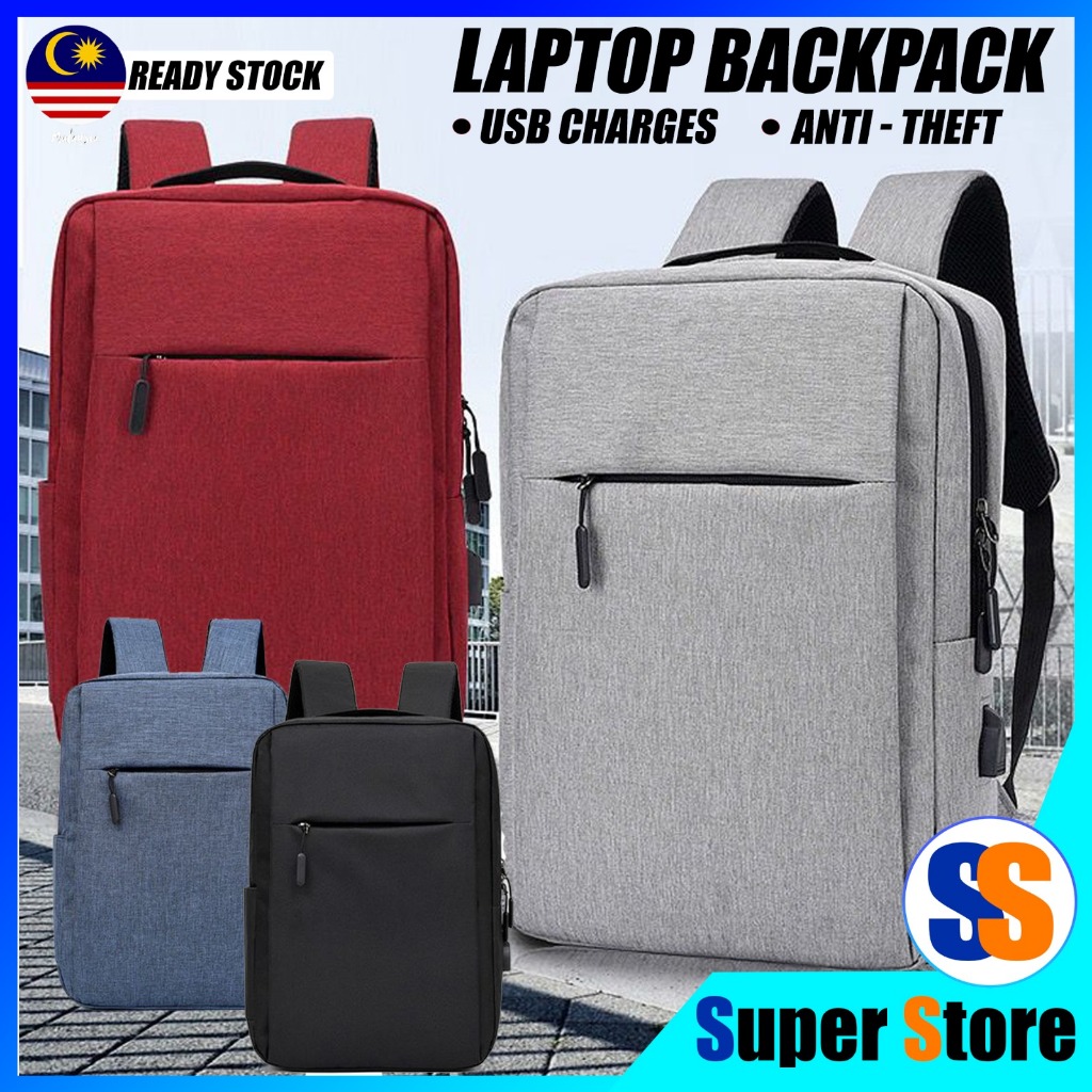 Business Style Laptop Backpack 15inch Multifunctional USB Charging ...
