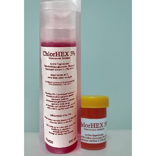 CHLORHEX 5% SOLUTION ANTISEPTIC | Shopee Malaysia