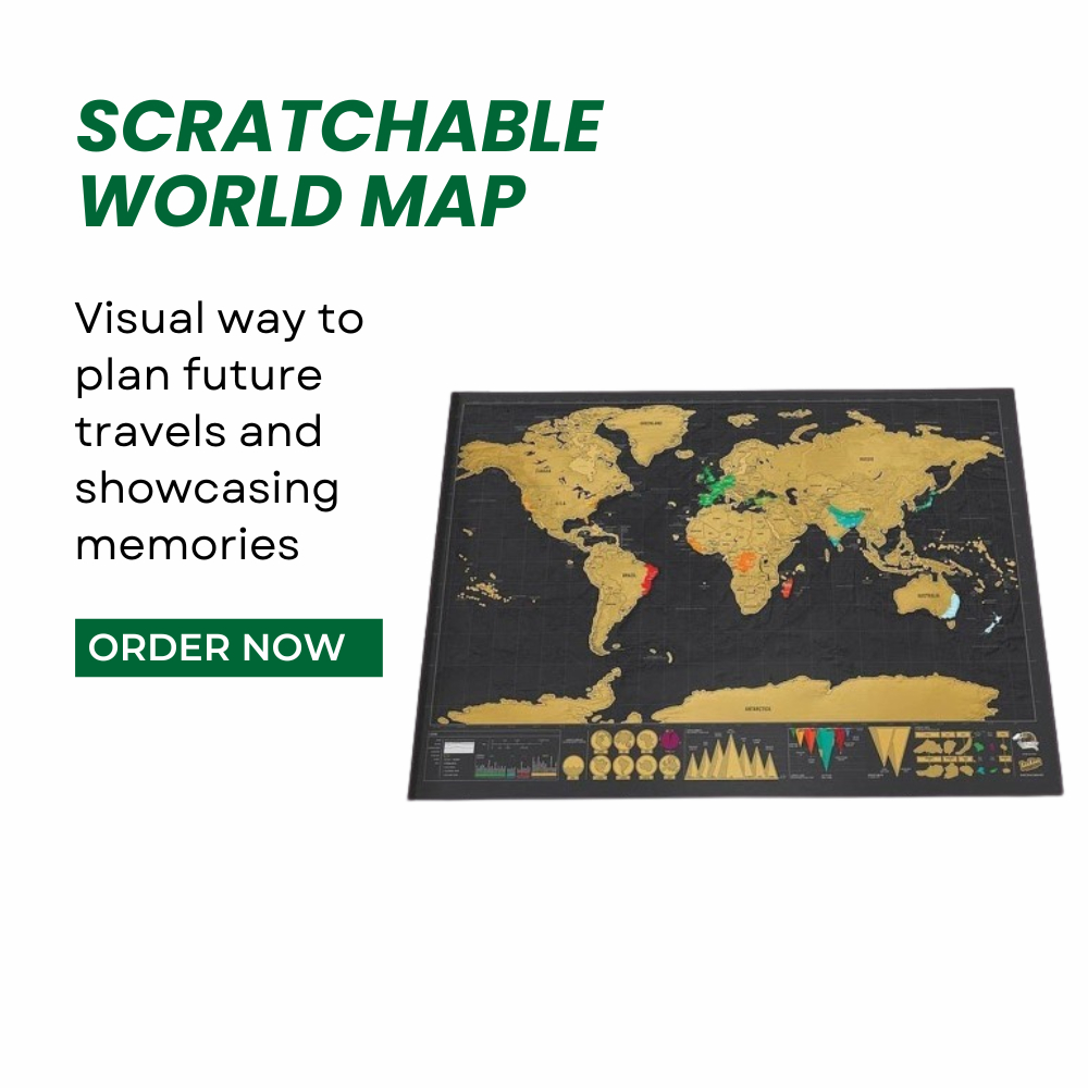 Large Travel World Map Wall Decoration Scratchable Travel Memory ...