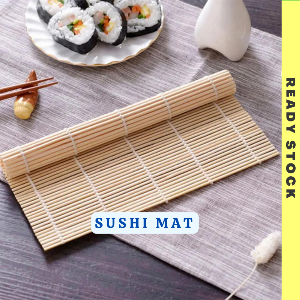 Sushi Bamboo Mat Sushi Maker Rolling Mat Sushi Cling Film Wrap Food ...