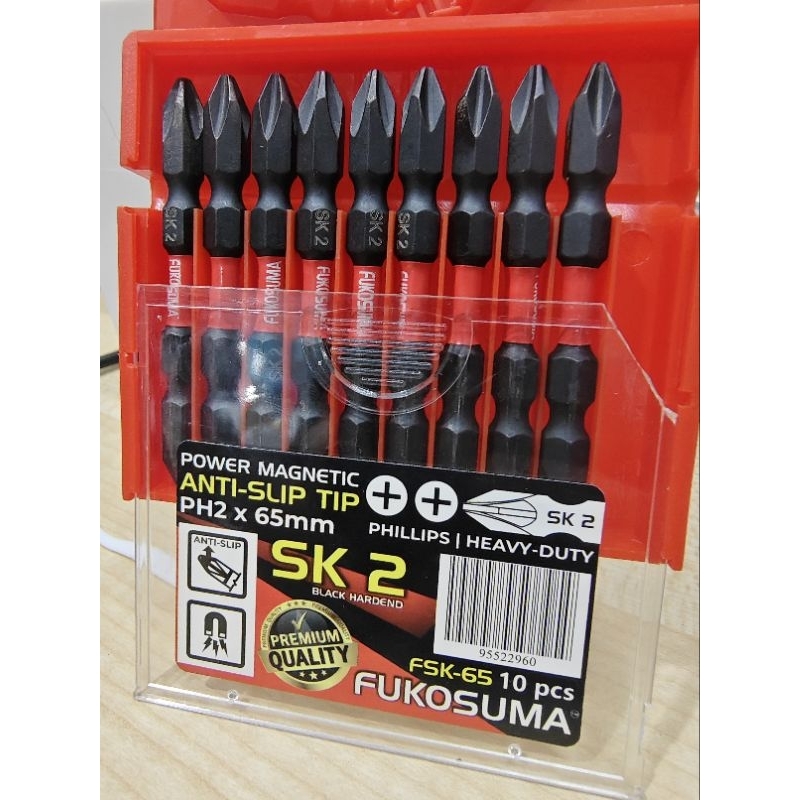 LS GEMILANG JAPAN FUKOSUMA SK2 PH2 65MM SCREW DRIVER BIT mata SCREW BIT ...