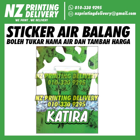 Sticker Air Balang Katira | Shopee Malaysia