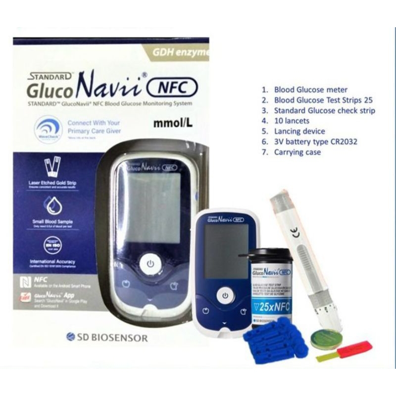 GlucoNavii Glucometer Starter Kit [Gluco Navii] | Shopee Malaysia