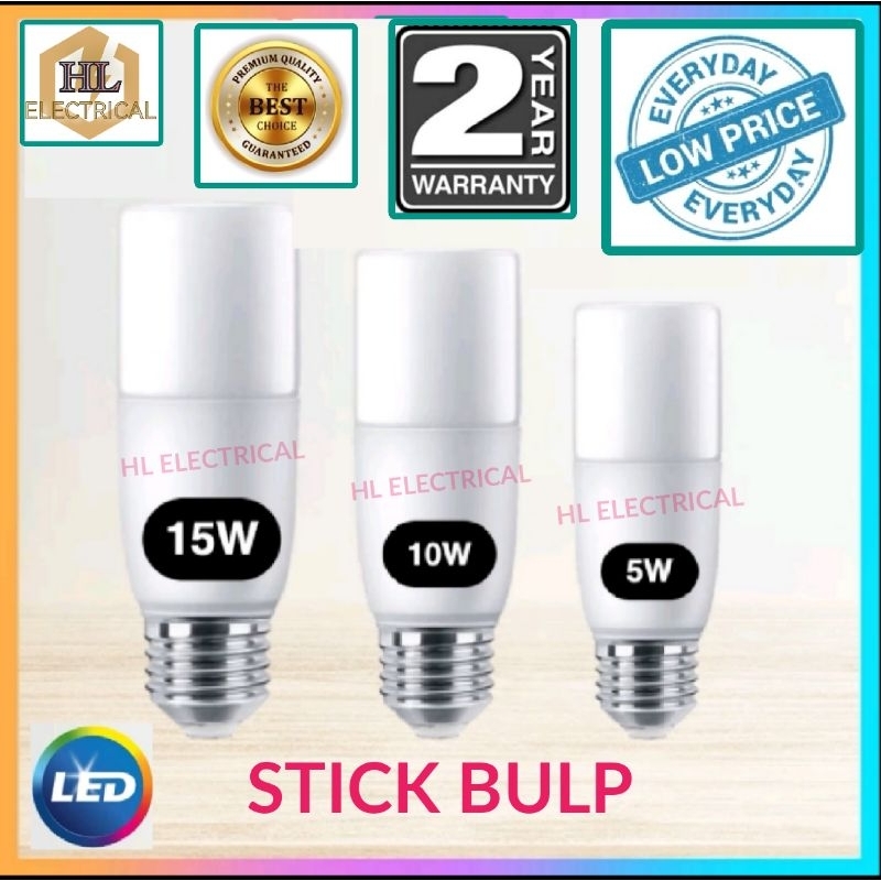 E27 LED STICK BULP 5W /10W /15W HIGH QUALITY | Shopee Malaysia