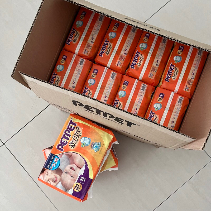 PETPET SOFTY+ NEWBORN UP TO 5KG ( 22PCS ) | Shopee Malaysia