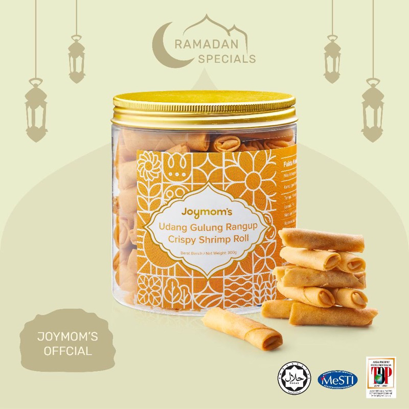 Joymom's PREMIUM HALAL Hari Raya Cookies:Udang Gulung Rangup (Shrimp ...