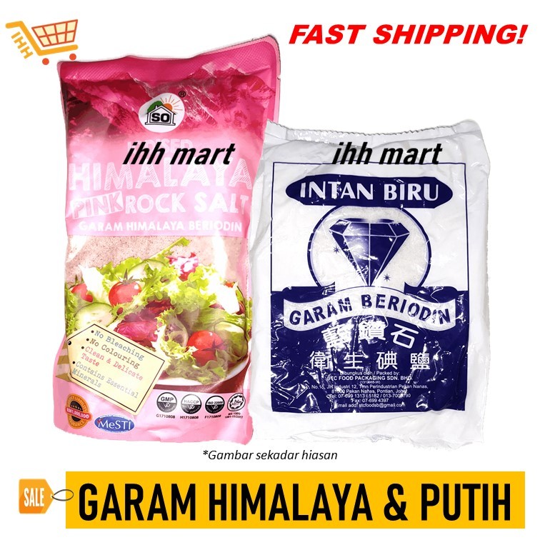 [Whole Malaysia] Garam Pink Himalaya & Garam Putih; Pink Himalaya Salt ...