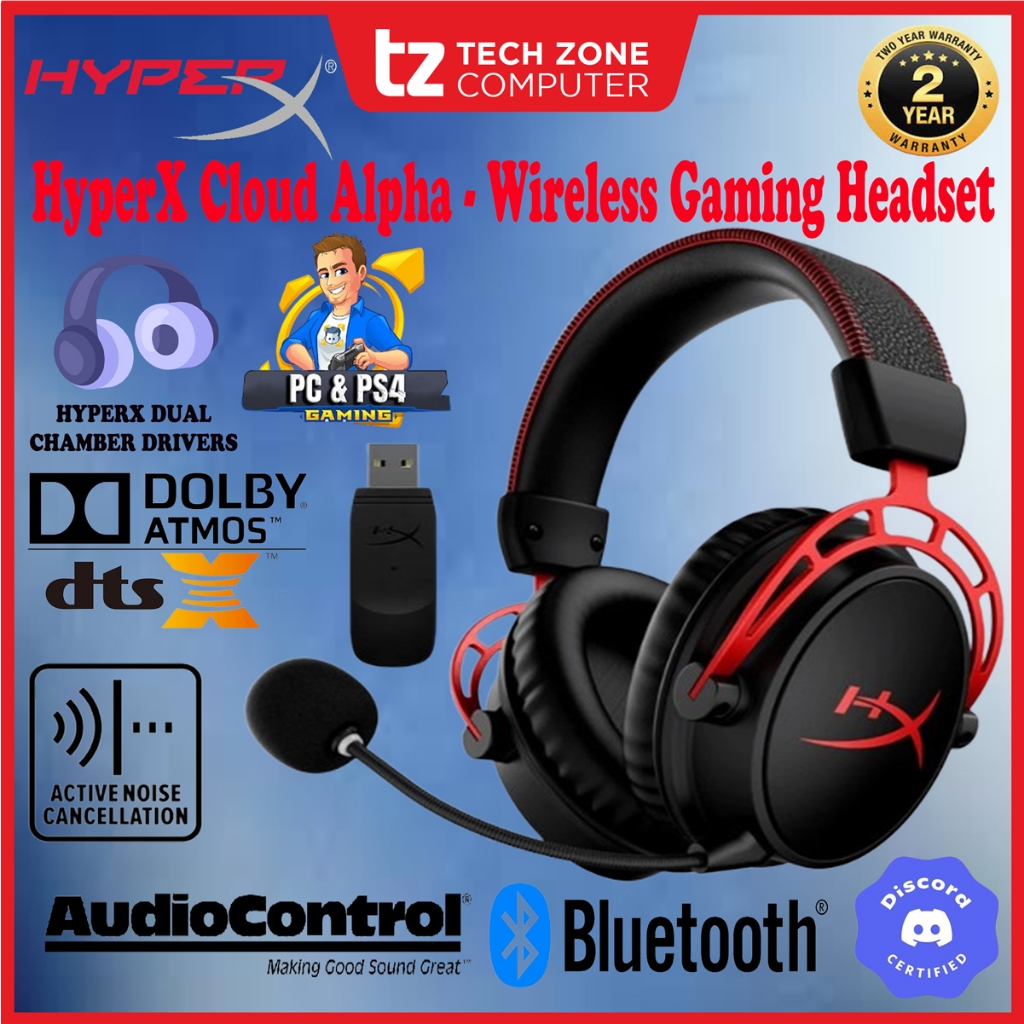 Kingston HyperX Cloud Alpha - Wireless Gaming Headset (4P5D4AA) | Shopee Malaysia