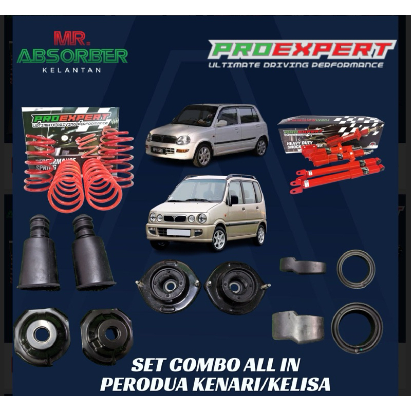 Combo set Absorber ProExpert Heavy duty Perodua Kelisa/Kenari | Shopee ...