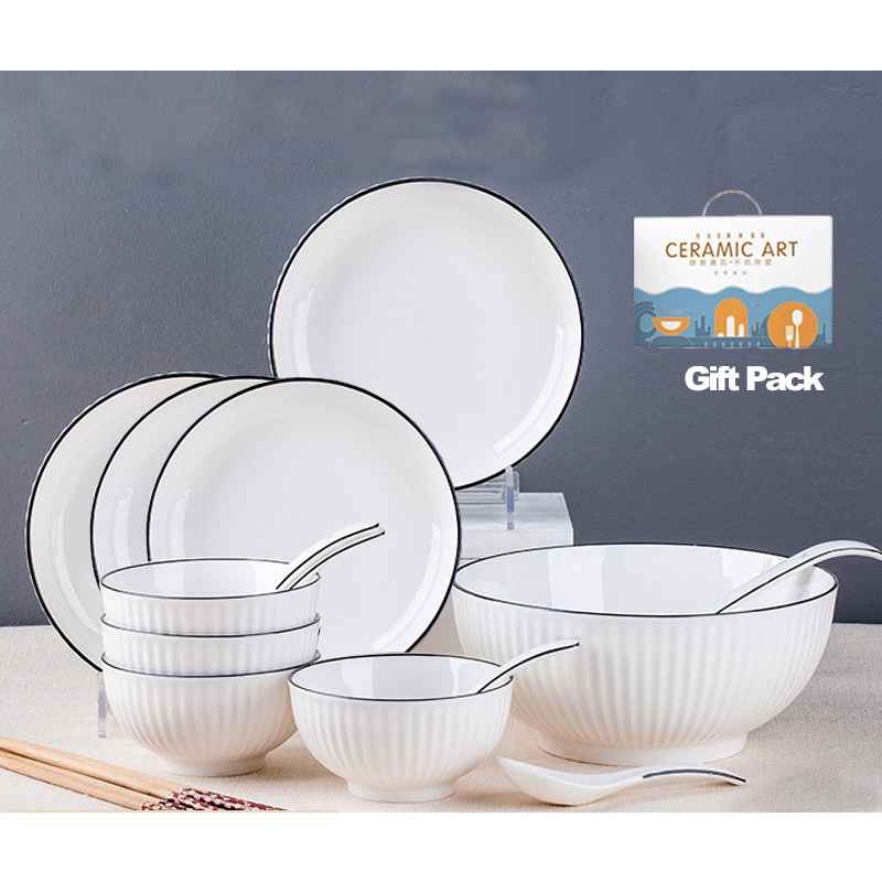18-in-1 Nordic Luxury Tableware Set / Dinnerware Set (Gift Set ...