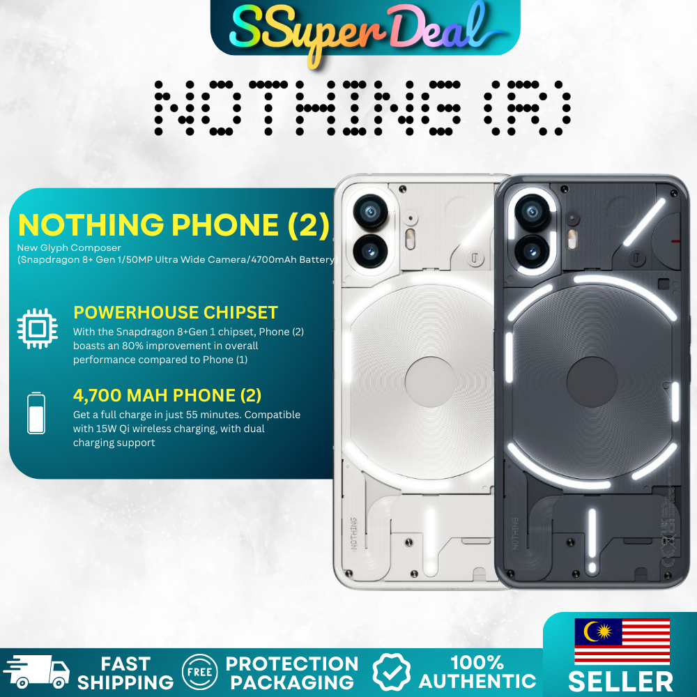 Nothing Phone (2) 5G - 6.7" LTPO AMOLED Display (12GB + 128GB /12GB + 256GB) | Shopee Malaysia