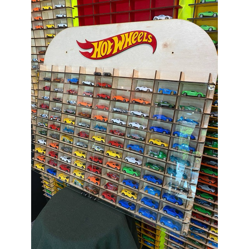 108 Slot Hot Wheel Display Box With Acrylic Door (SCALE 1/64) | Shopee ...