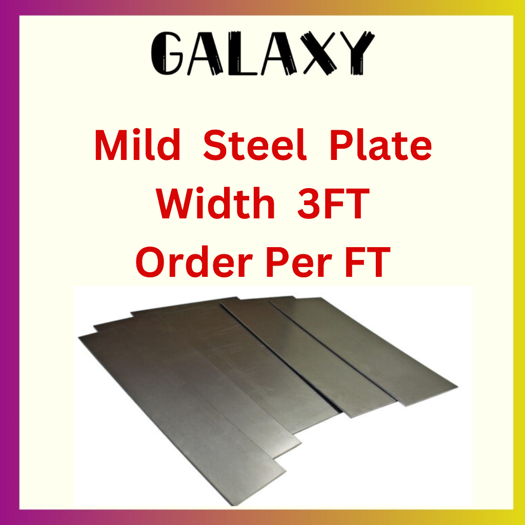 Mild Steel Plate Width 3FT - 1.0mm Thickness ( Order Per FT ) Besi ...