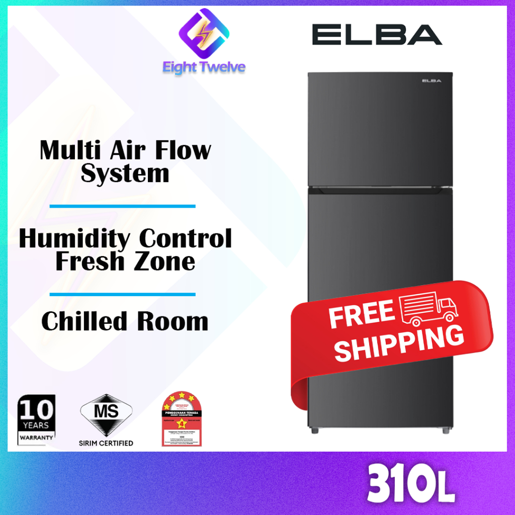 [NEW] Elba 250L / 310L Fridge 2 Doors Peti Sejuk | Shopee Malaysia