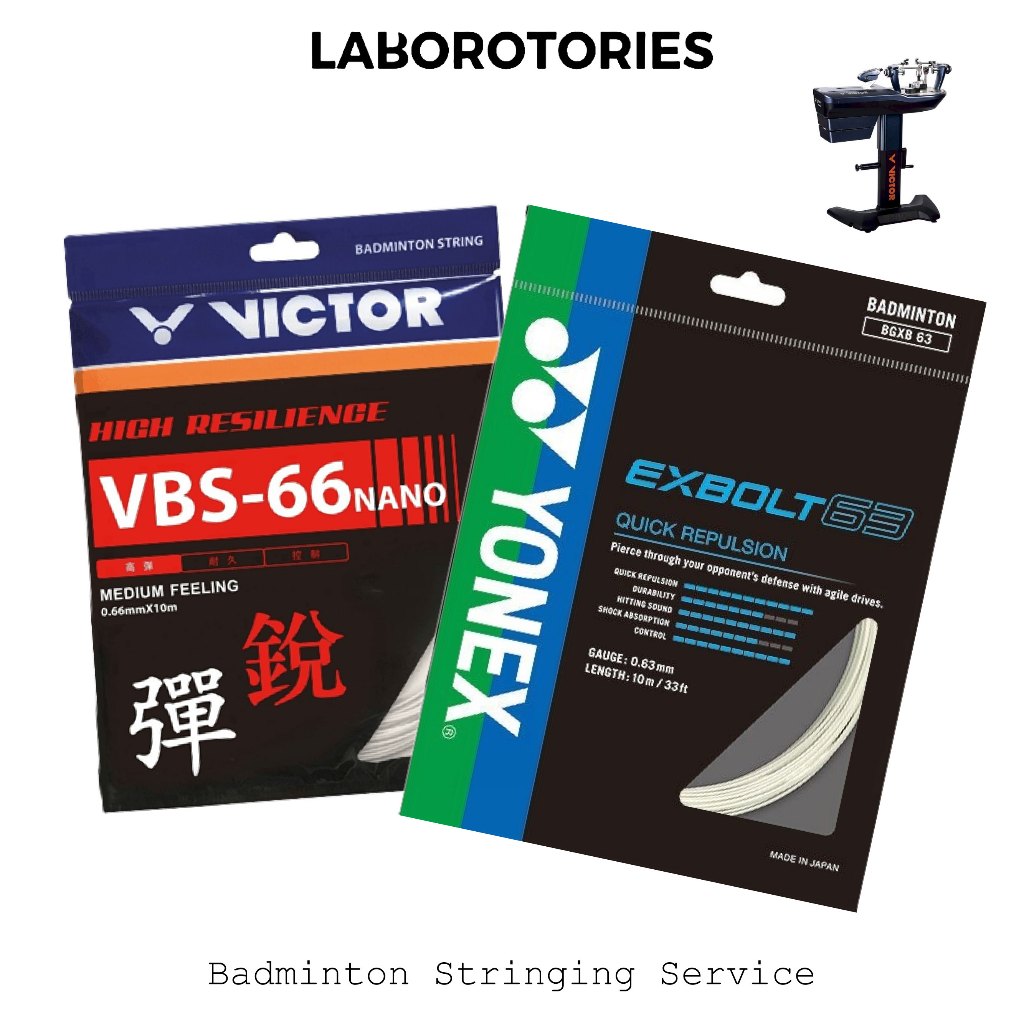 Badminton Stringing Service (check description to view strings ...
