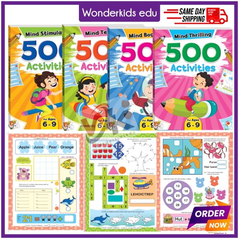 500 Activities for Children's | Preschool Book | Activity Book for Kids ...