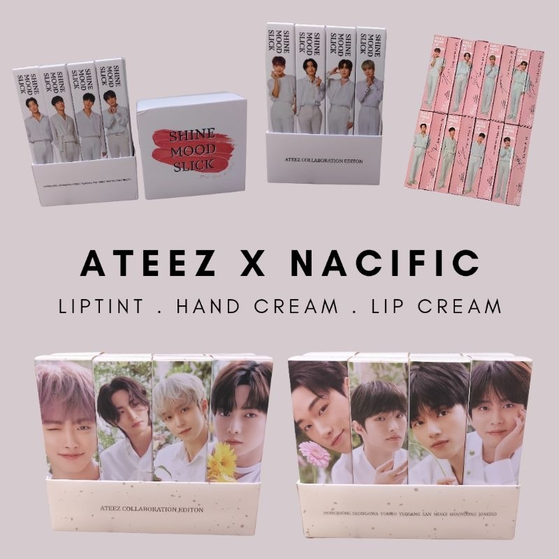[READYSTOCK] ATEEZ X NACIFIC IN BLOOM LOOSE LIPTINT LIPCREAM HANDCREAM ...