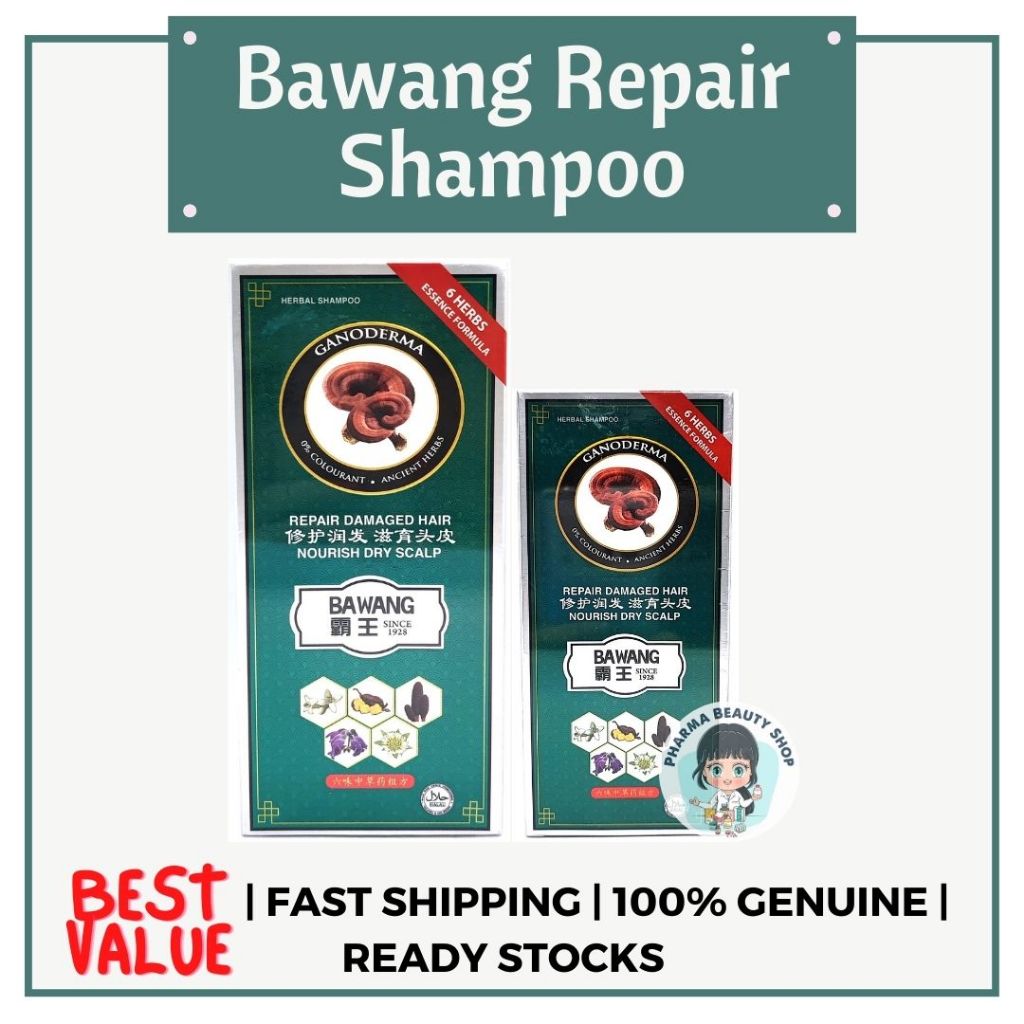 Bawang Repair & Nourishing Shampoo 200ml/ 400ml (With 6 Herbal Extracts ...