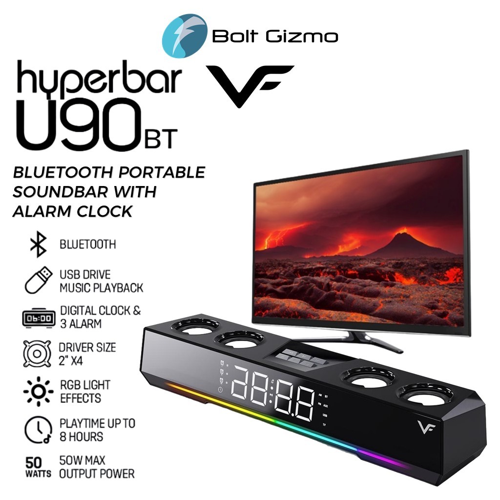 Vinnfier VF Hyperbar U90 BT Bluetooth Wireless All In one Portable ...
