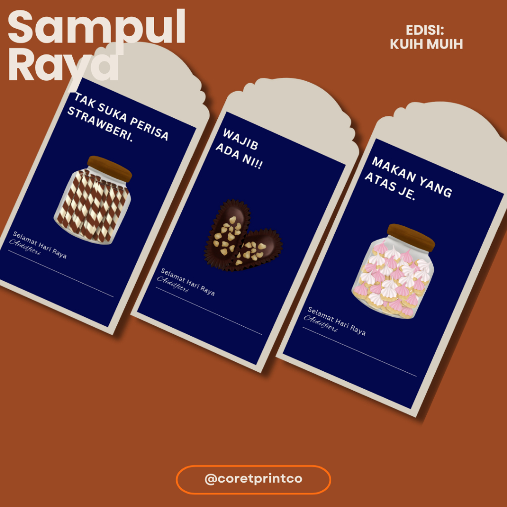 Sampul Raya Minimalist Viral 2024 Edisi Kuih Muih & Biskut Raya ...