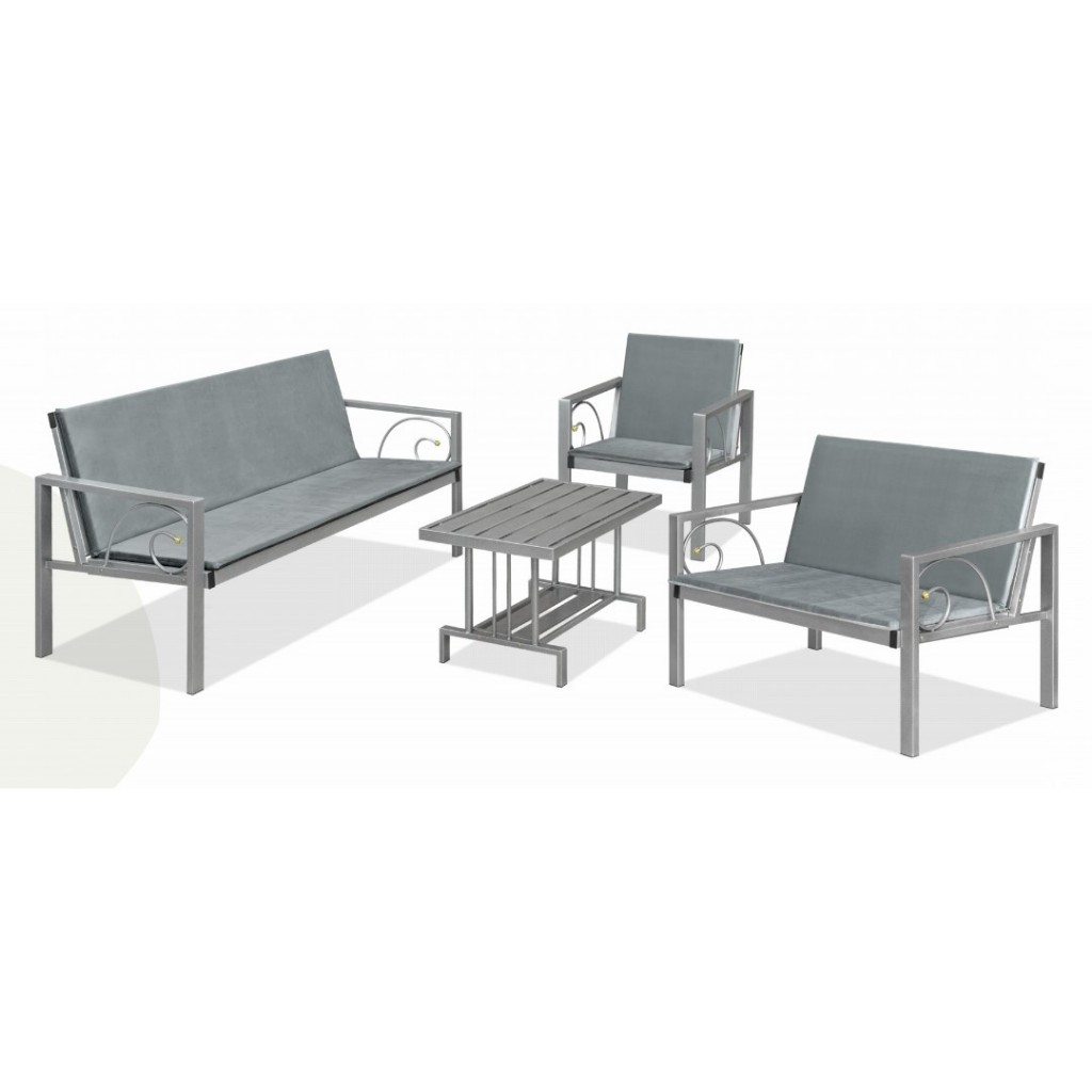 READY STOCK Sofa Besi FREE KUSYEN 1/2/3 Seater & Table Sofa Set 100% ...