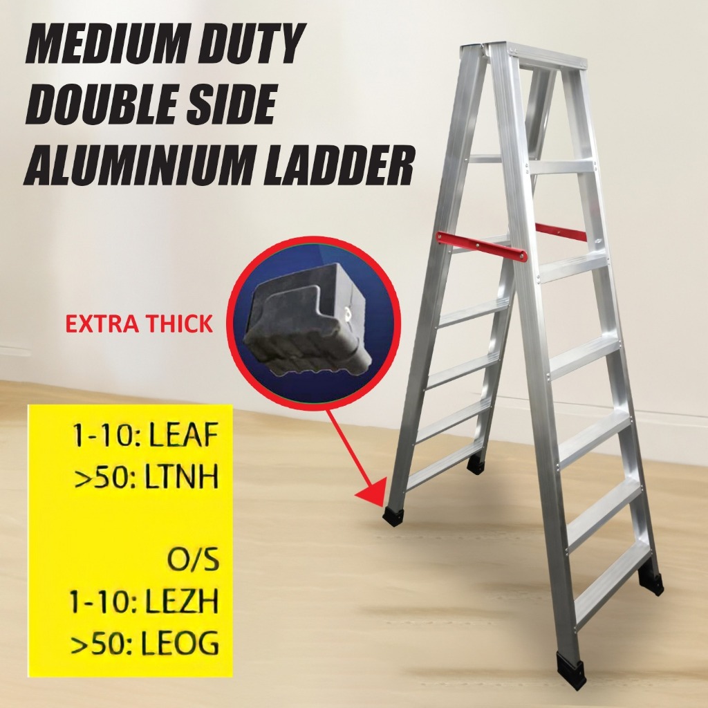 【ECTAKE】4/5/6/7/8/9/10/11/12/STEP MEDIUM DUTY DOUBLE SIDE ALUMINIUM ...