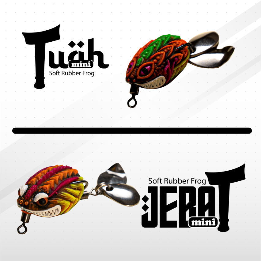 EXP MINI TUAH JEBAT FROG Soft Rubber Frog Expert For Snakehead Hunter ...