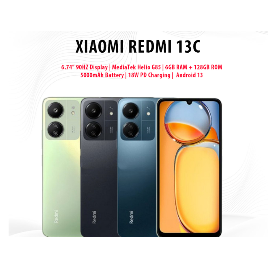 Redmi 13C (128GB ROM | 6GB RAM)1 Year Xiaomi Warranty Midnight Black ...