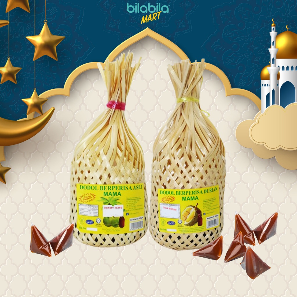 MAMA Original Dodol Melaka (Asli, Durian) Bakul Kecil Kuih Raya 400g ...