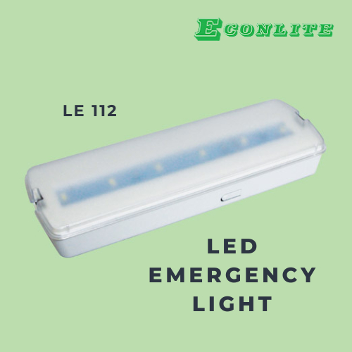 Econlite LE-112 LED Emergency Light / Recessed Frame LAMPU KECEMASAN ...