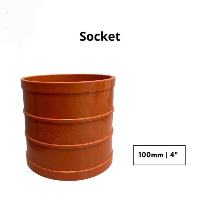 UPVC Underground Pipe Socket 4 Inch | Shopee Malaysia