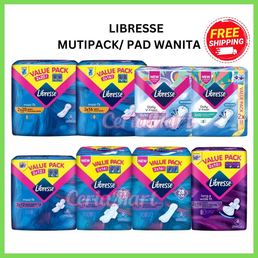 Libresse Maxi Fit (Night32cmWings2x12's / 24cmWings2x16's ...