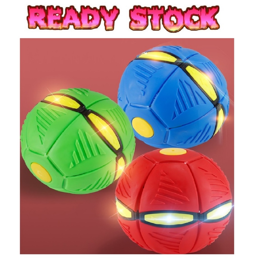 LED Magic Flying UFO Saucer Ball Throw Disc Ball Toy For Kid Outdoor ...