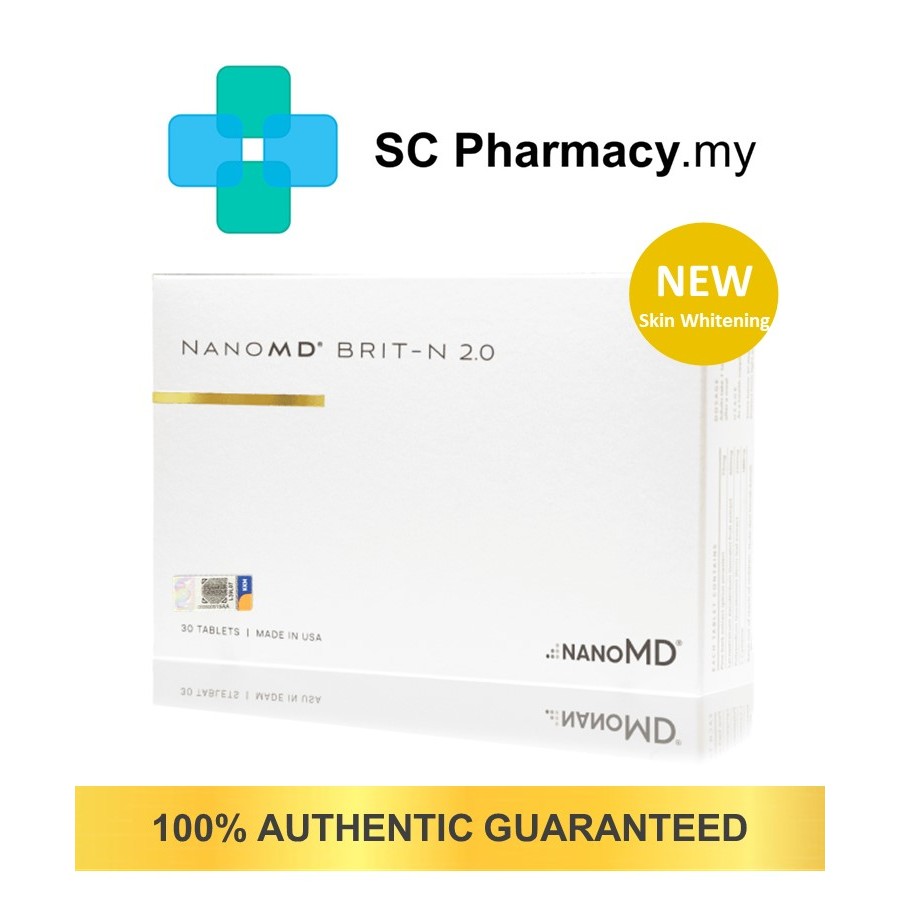 (New & Authentic) Nanomd Brighten Tab N2.0 / NanoMD BRIT-N2.0 (30 ...