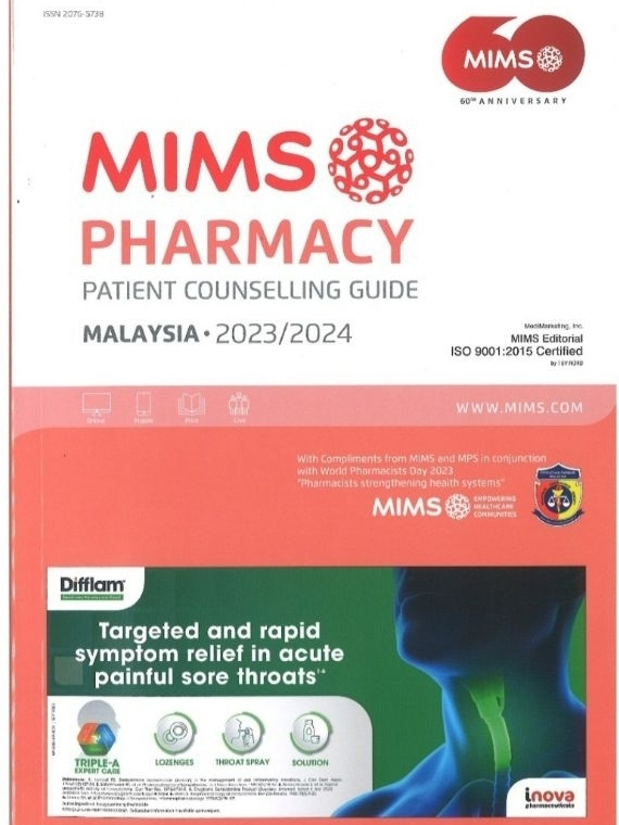 MIMS Pharmacy Patient Counselling Guidelines 2023/2024 | Shopee Malaysia