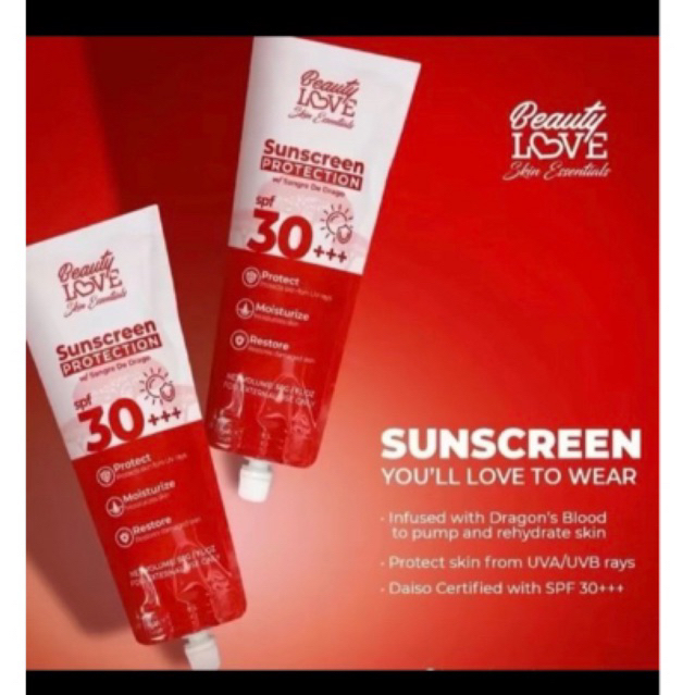 REFILL SUNSCREEN BEAUTYLOVE 50g | Shopee Malaysia