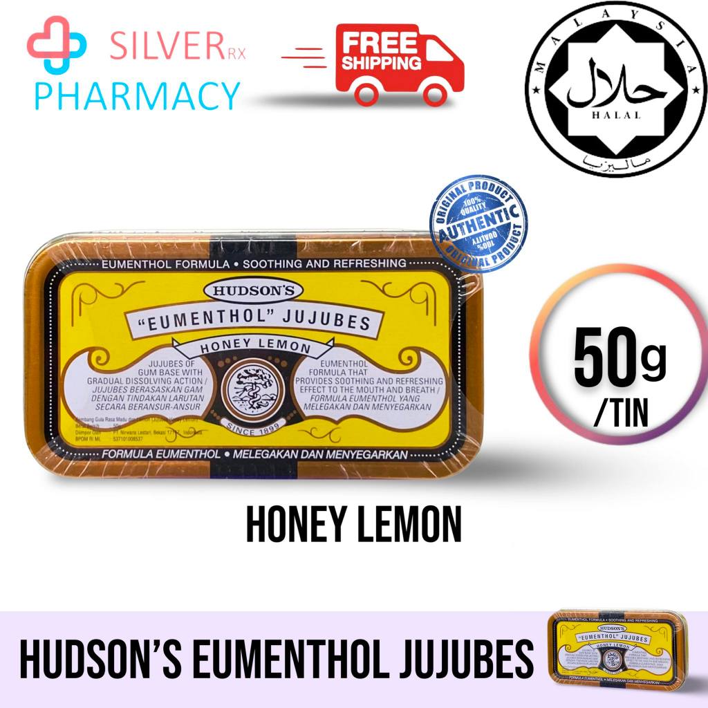 [Exp 05/2025] Hudson's Eumenthol Jujubes 50G [Classic/Honey Lemon ...