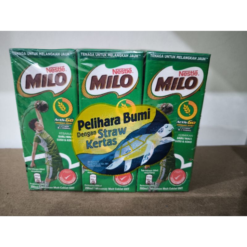 Air Kotak Milo 200ml Minuman Malt Coklat | Shopee Malaysia