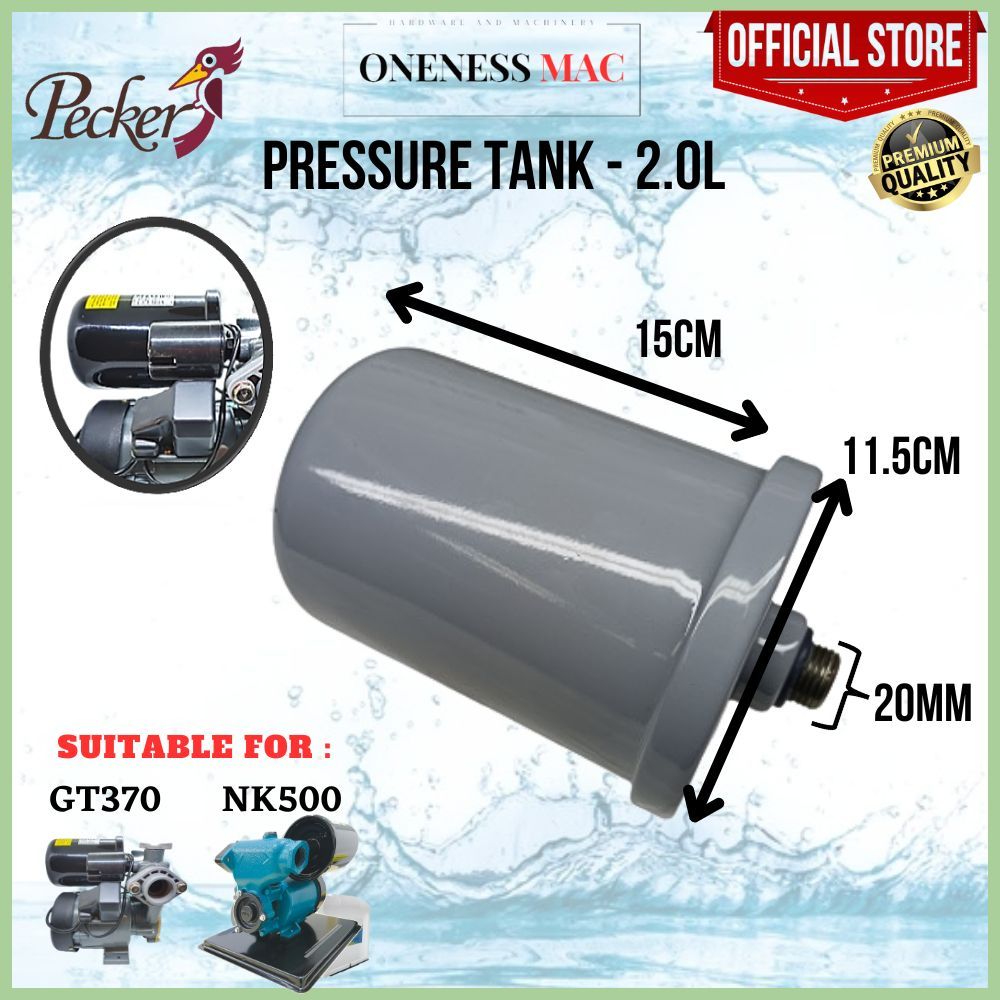 PRESSURE TANK - AUTO PUMP FOR PECKER GT370 / NK500 | Shopee Malaysia