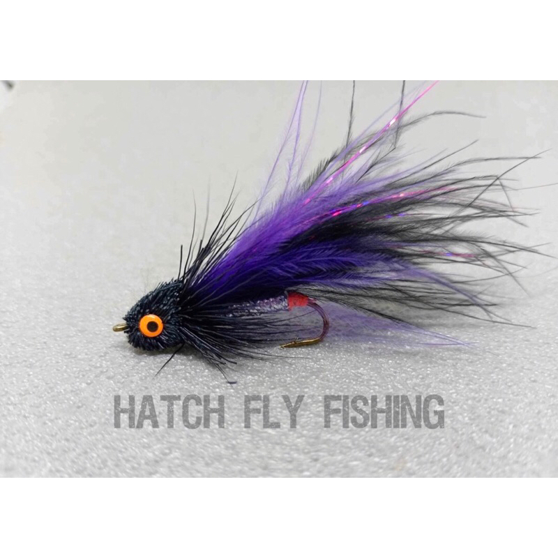 Fly lures ~ Black Death Muddler Fly (slow sinking)size4 Streamer hook ...