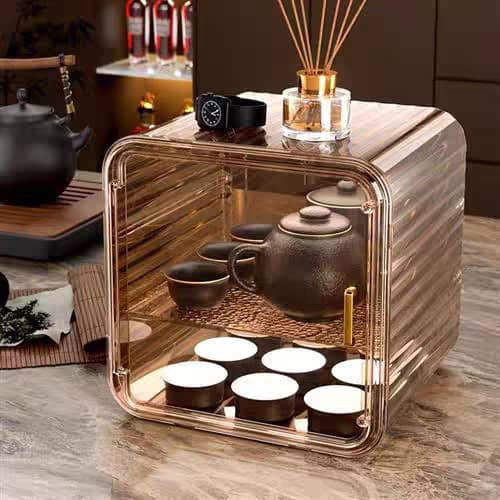 Transparent Plastic Style With Partition Removable Storage Box Display ...