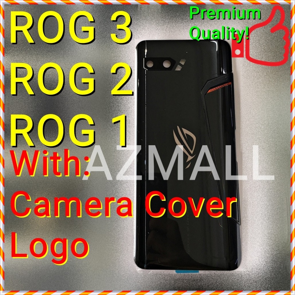 NEW ORI Back Glass Battery Camera Cover Housing for Asus ROG Phone 1 2 ...