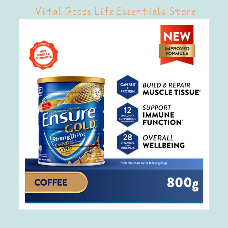 ♡NEW STOCK♡ Ensure Gold Adult Complete Nutrition - Coffee Tin (800g ...